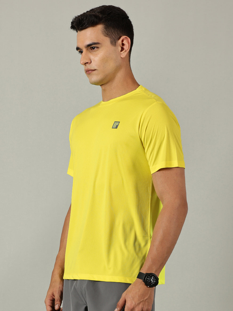 Men Active Running Tee - Yellow | 42KM – FortyTwoKM