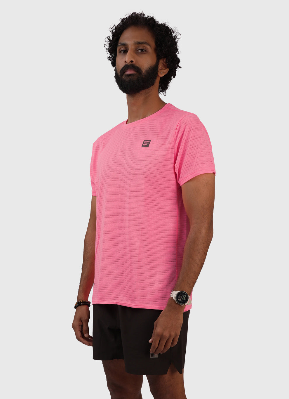 Men Endurance Running Tee - Pink | 42KM – FortytwoKM
